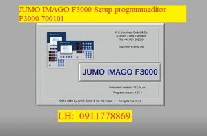 Setup programmeditor F3000 700101 Software JUMO IMAGO F3000 - Công ty ...